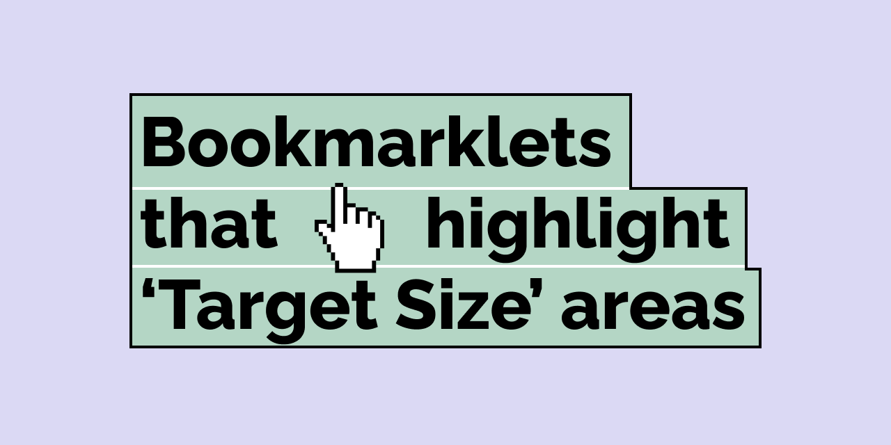 Target size bookmarklets